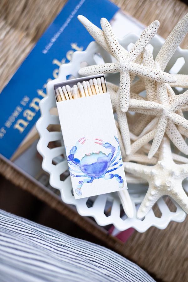 Matches - Blue Crab - Box of 50 - Wonderful Life Farm