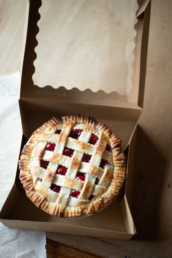 Small Kraft Pie Box with Window - Set of 3 - Wonderful Life Farm